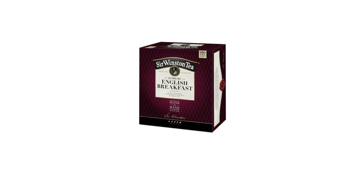 Sir Winston Supreme angol reggeli fekete tea 100 filter x 1,80 g ...