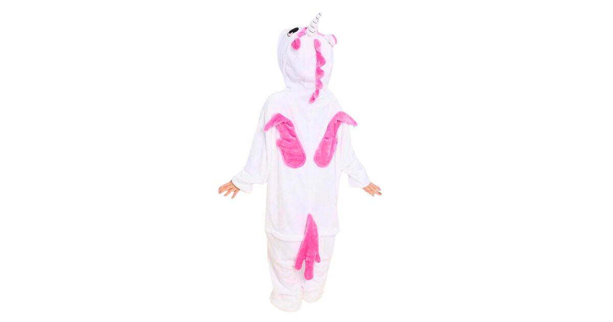 Kigurumi Onesie pizsama jelmez rózsaszín unikornis gyerekeknek 115 ...