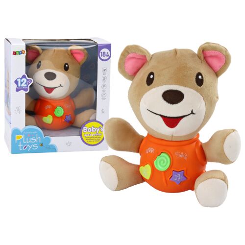 Teddy Bear Interactive Teddy Bear Orange Playing 23 cm | Pepita.hu