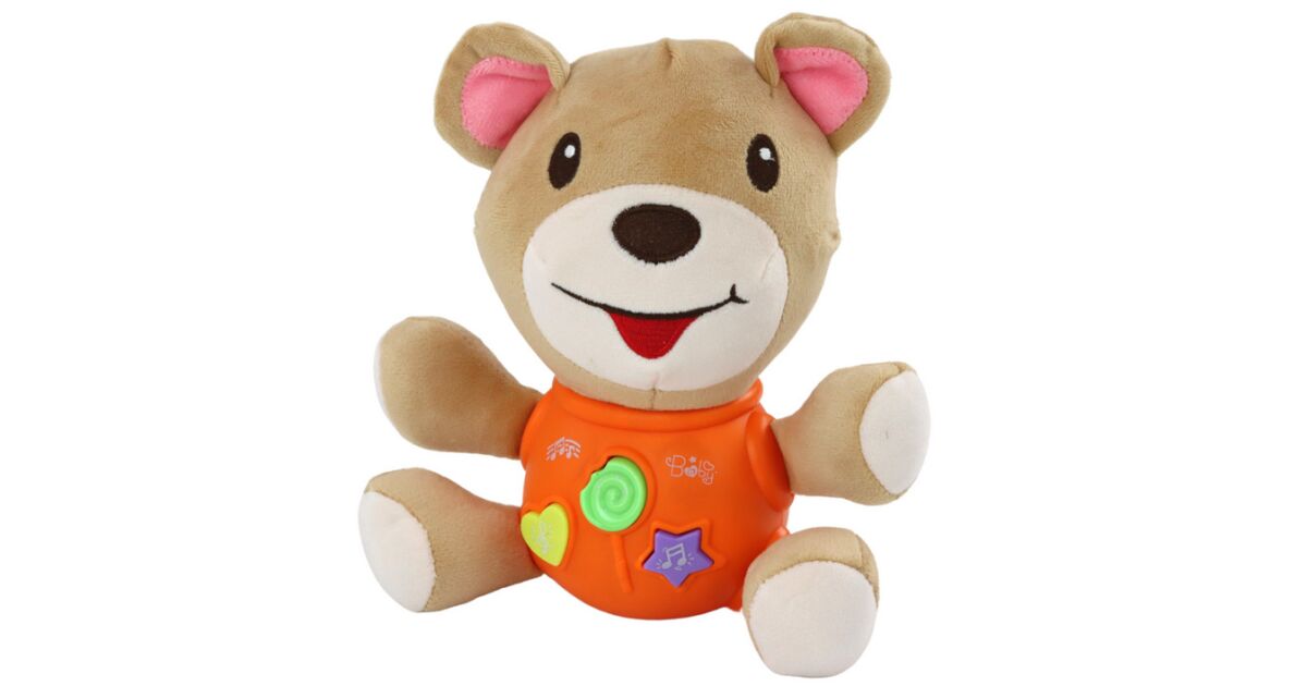Teddy Bear Interactive Teddy Bear Orange Playing 23 cm | Pepita.hu