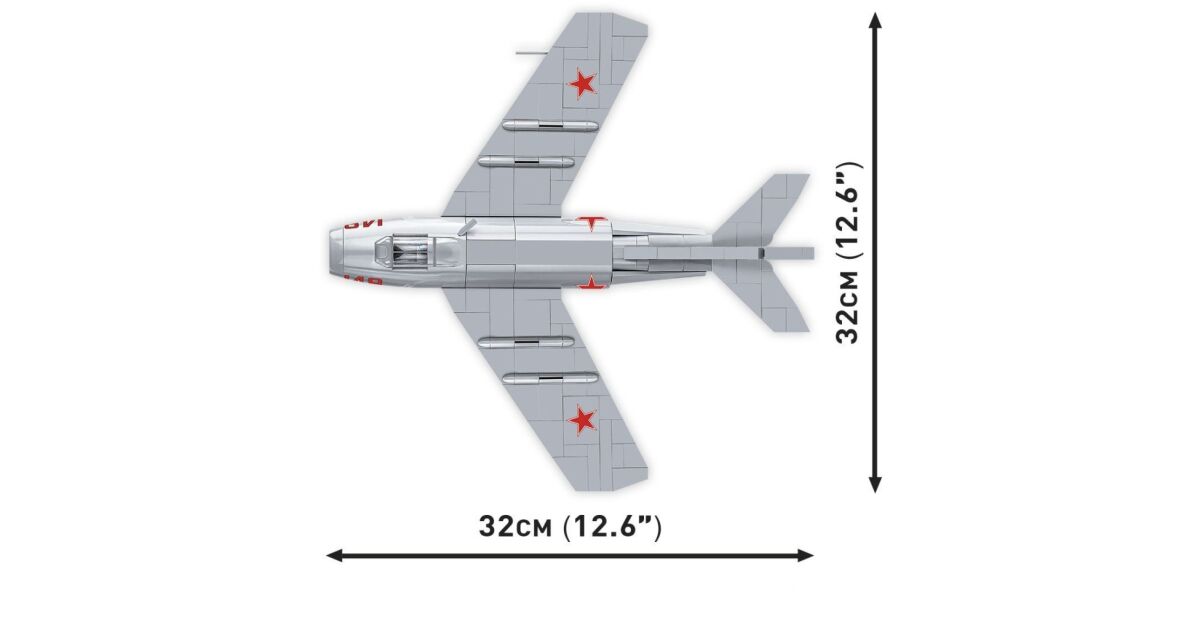Cobi MiG-15 'Fagot' szovjet vadászgép építőjáték készlet | Pepita.hu