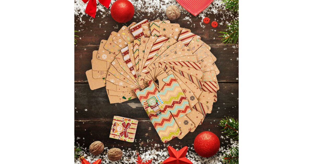 Calendar Advent de Umplut 24 Cutii DIY Crăciun, Set din Carton ...