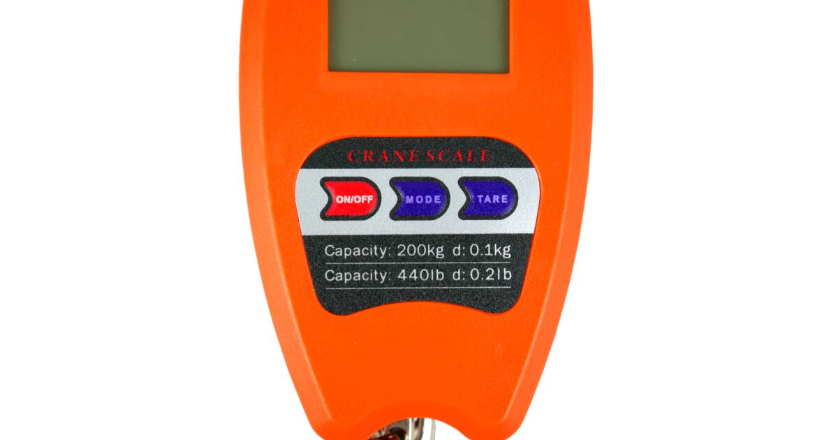 200 kg-os akasztós mérleg, horog, elektronikus, poggyász, horgász ...