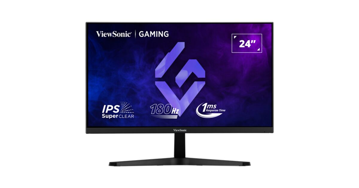 ViewSonic Monitor 23,8 - VA2432-H-2 (IPS, 16:9, 1920x1080, 1ms, 250cd/m2, D-sub, HDMI, VESA ...