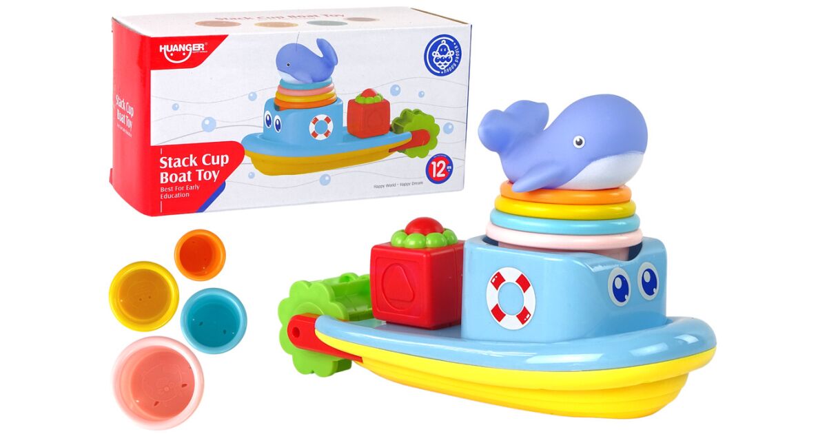 Whale Ship Pyramid Water Toy Set | Pepita.hu
