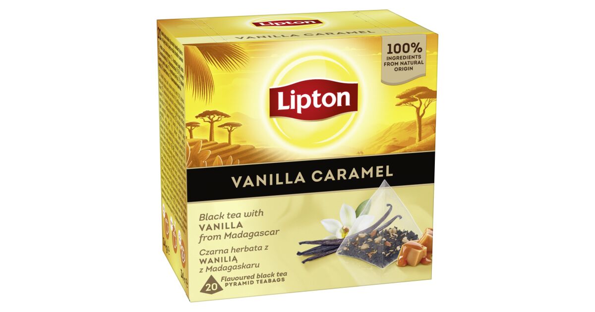 Lipton Pyramidki Vanilla Caramel 20TB | Pepita.hu