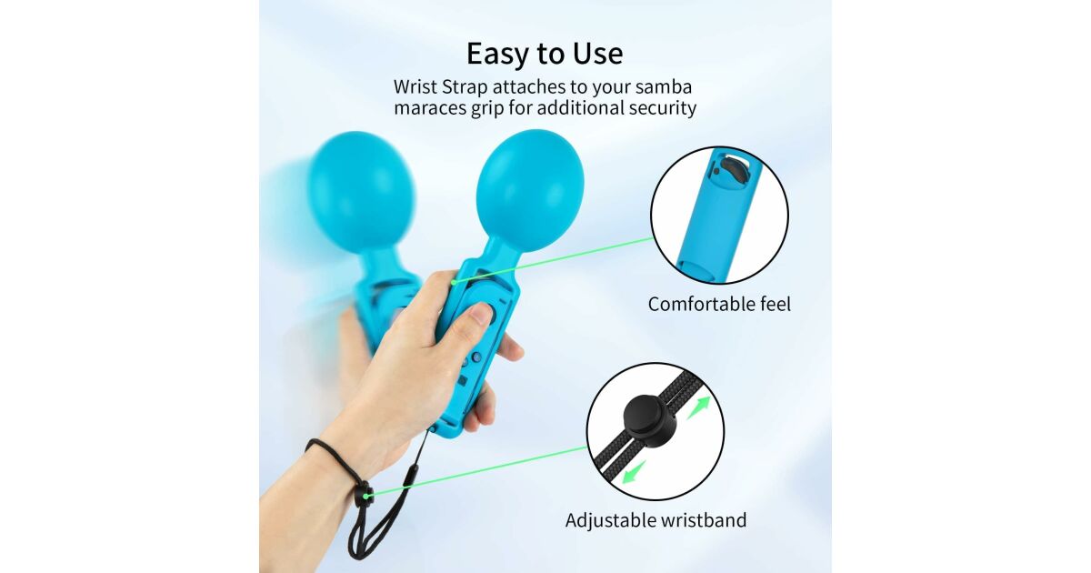 MARACAS TARTÓ JOY-CON JOYCON NINTENDO SWITCH SAMBA BLUE RED 2db | Pepita.hu