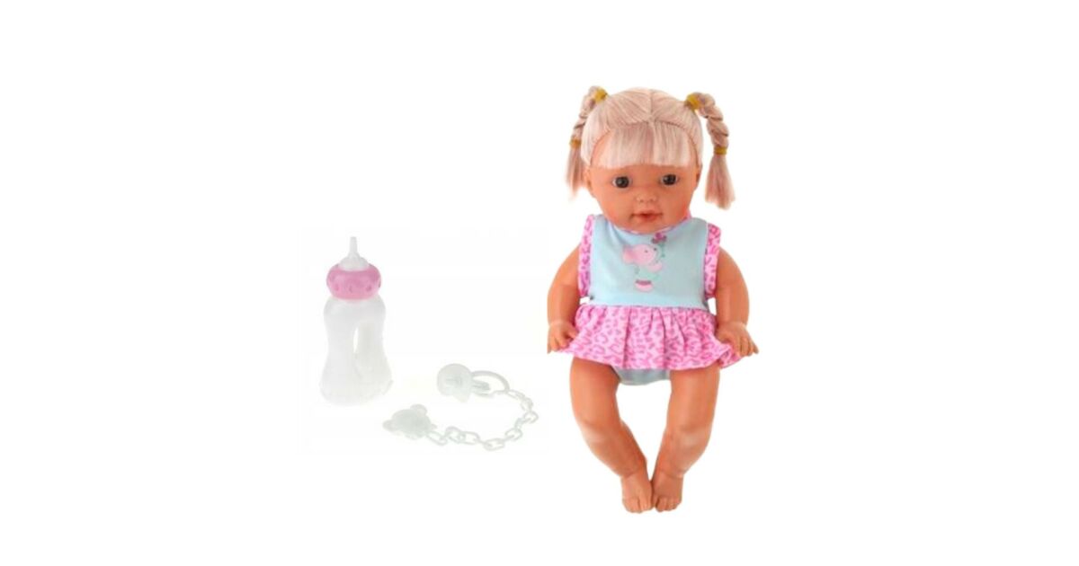 Baby Doll in Carrier Bottle Pacifier Talks Babbles Wee | Pepita.hu
