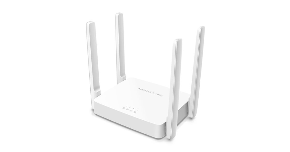 TP-LINK MERCUSYS AC10 AC1200 Двубандов WiFi рутер 2x LAN 1x WAN 4 ...
