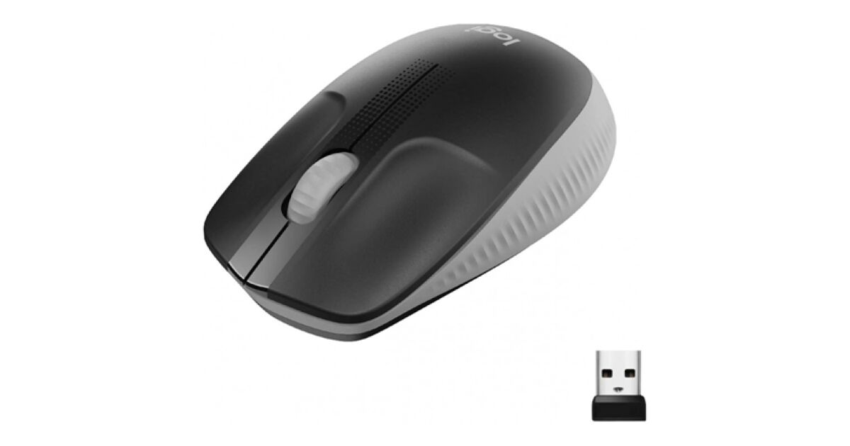 Logitech M190/Office/Optisch/1.000 DPI/Kabellos USB/Grau | Pepita.com