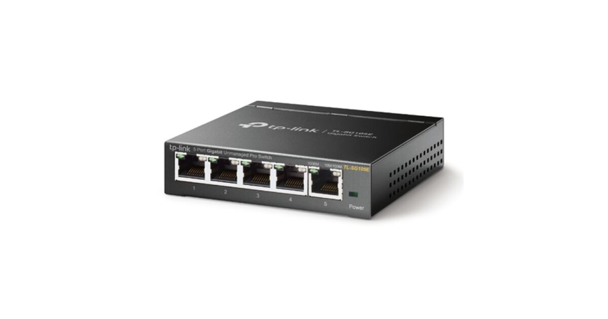 TP-Link TL-SG105E 1Gbitový switch 5 portov / 1000 Mb/s | Pepita.com