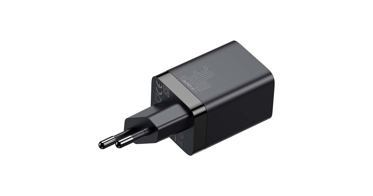 Baseus CCSUPP-E01 Super Si Quick Nabíjačka USB + USB-C 30W Black ...