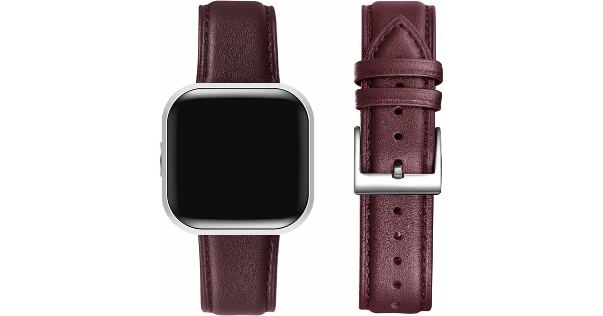 Fitbit Versa/Versa 2/LITE/SE okosórához való, valódi bőrből készült ...