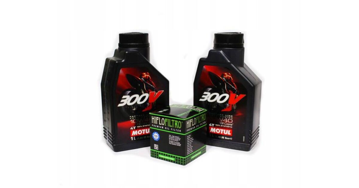 Eredeti MOTUL OLAJ 300V 10W40 2L + SZŰRŐ Hiflo HF207 RMZ 450 250 Kxf ...