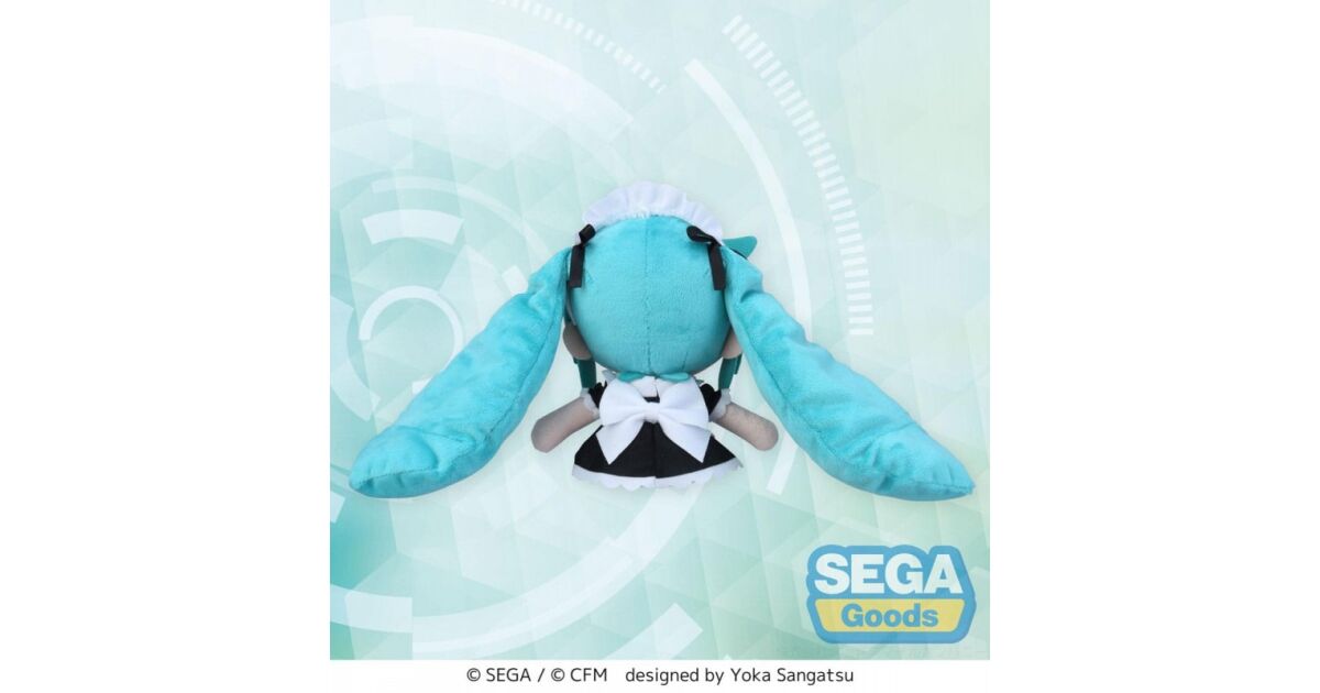 Hatsune Miku Project Diva Arcade Fuwa Petit Mini plüssfigura Miku Maid ...