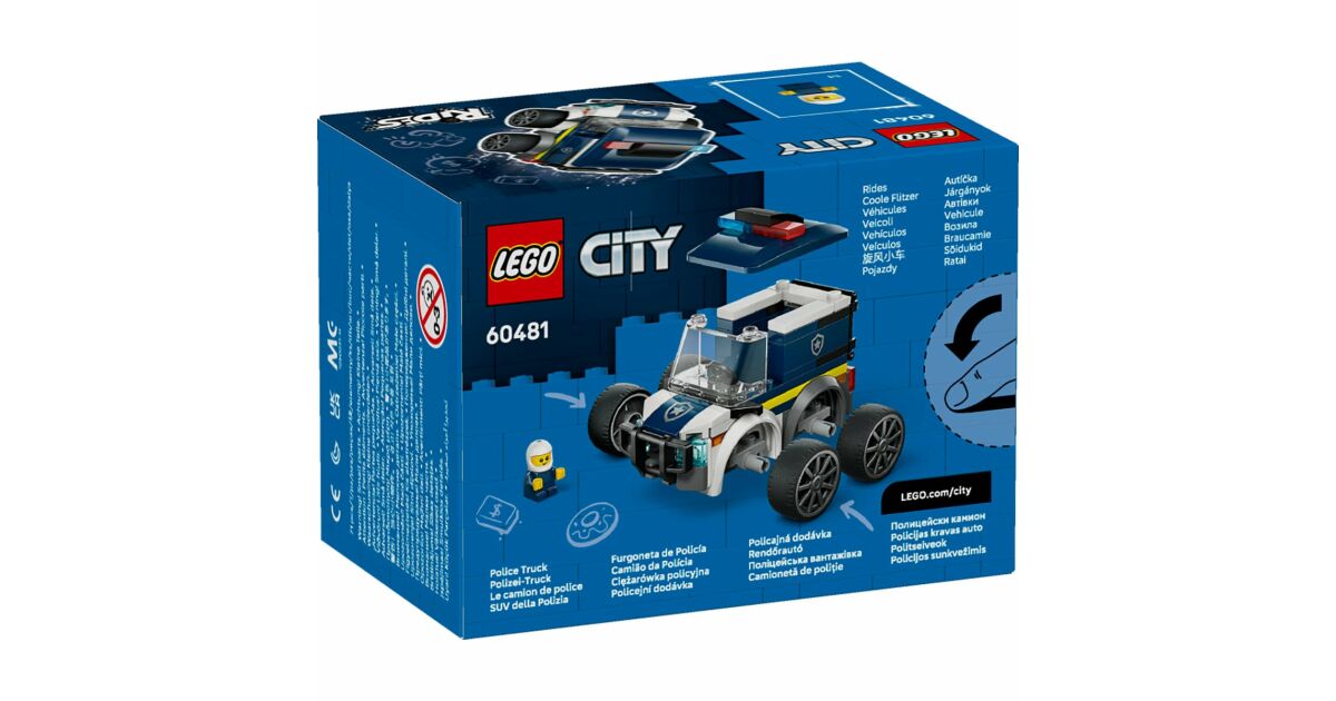 LEGO City Vehicule – Camioneta de Politie 60481 | Pepita.hu