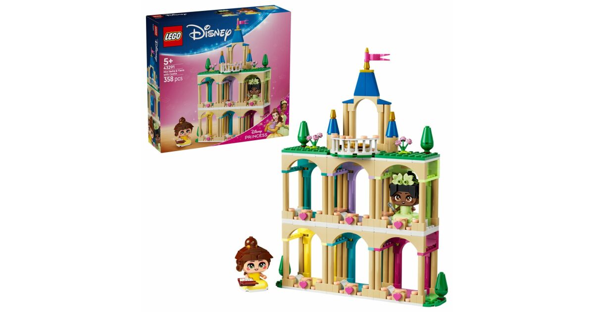 LEGO Disney Princess Miniprintesele Belle si Tiana la Castel 43291 ...