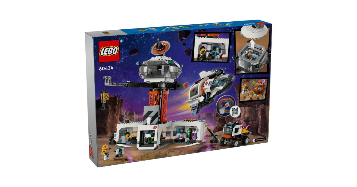 LEGO City Baza spatiala si platforma de lansare a rachetei 60434 ...