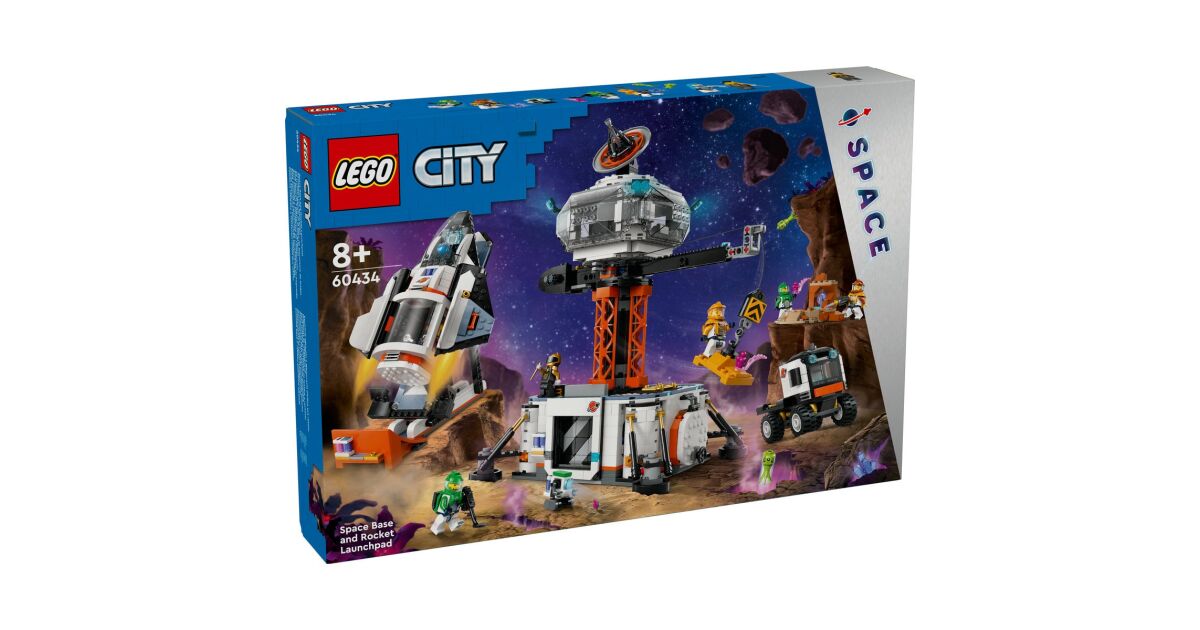 LEGO City Baza spatiala si platforma de lansare a rachetei 60434 ...