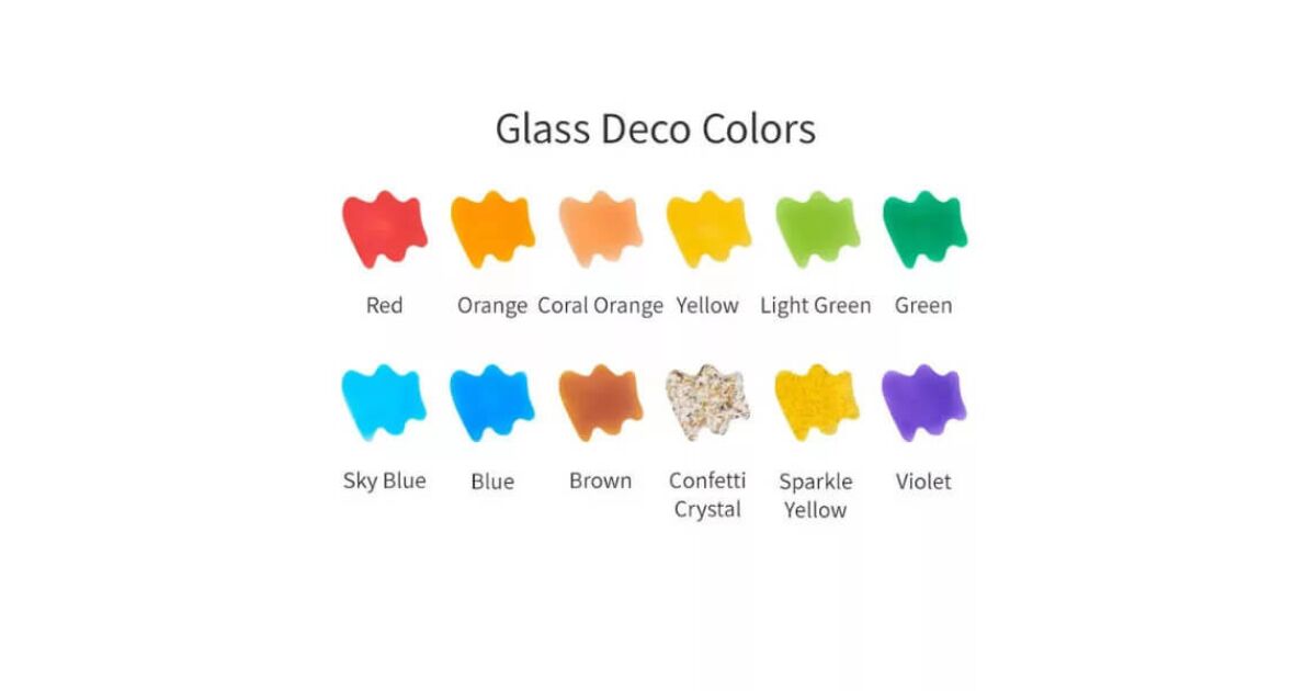 Üvegfóliafesték készlet, 2x22ml és 10x10,5ml festék, 3 kifesthető kép ...