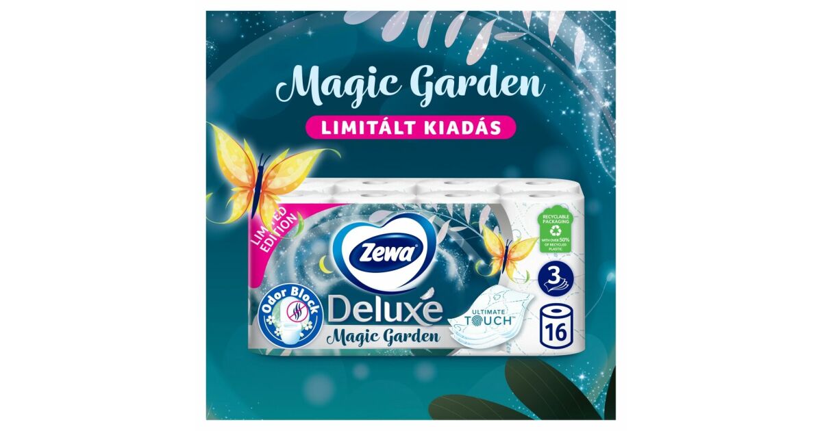 Zewa Deluxe Magic Garden 3 Ply Toilet Paper - Limited Edition 3x16 ...