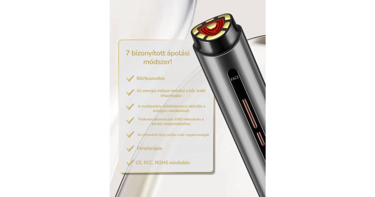 Visage 7 az 1-ben Arcfiatalító gép EMS és RF technológiával | Pepita.hu