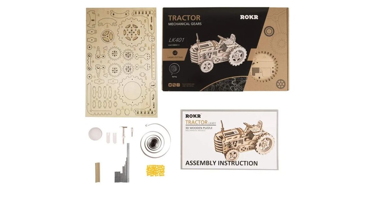 RoboTime – 3D fa puzzle: Traktor | Pepita.hu