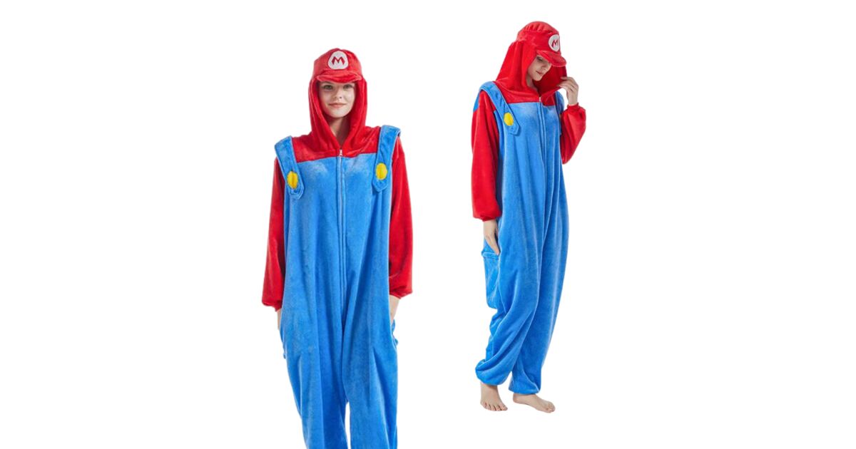 Onesie Kigurumi pizsama jelmez Super Mario M: 155 - 165cm | Pepita.hu