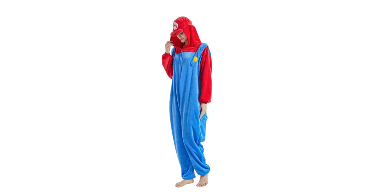Onesie Kigurumi pizsama jelmez Super Mario M: 155 - 165cm | Pepita.hu