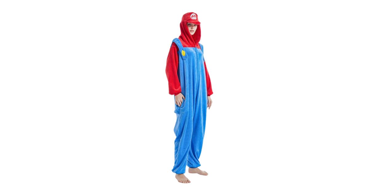 Onesie Kigurumi pizsama jelmez Super Mario M: 155 - 165cm | Pepita.hu
