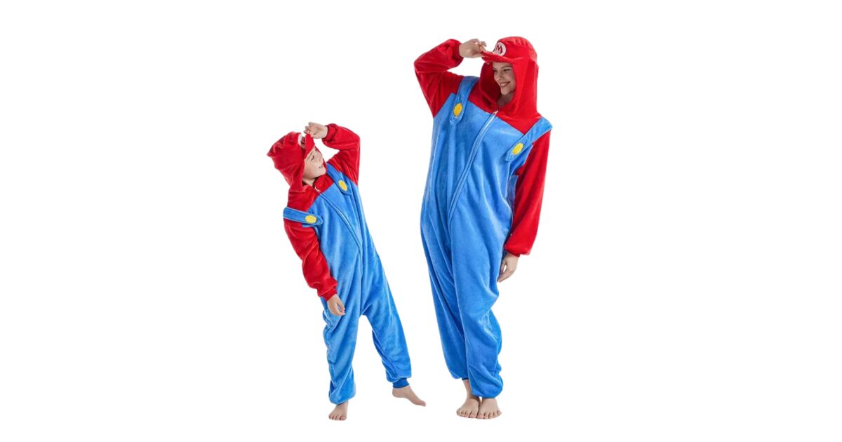 Onesie Kigurumi pizsama jelmez Super Mario M: 155 - 165cm | Pepita.hu