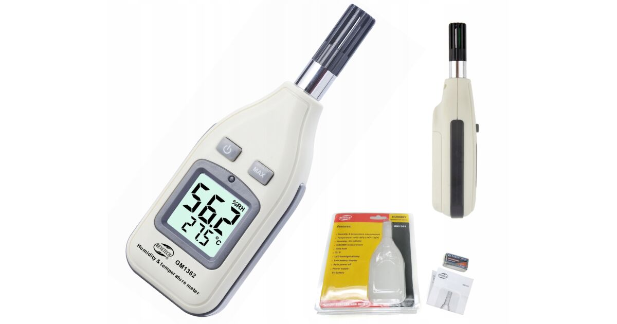 Higrométer, páratartalom és hőmérséklet mérő | Pepita.hu