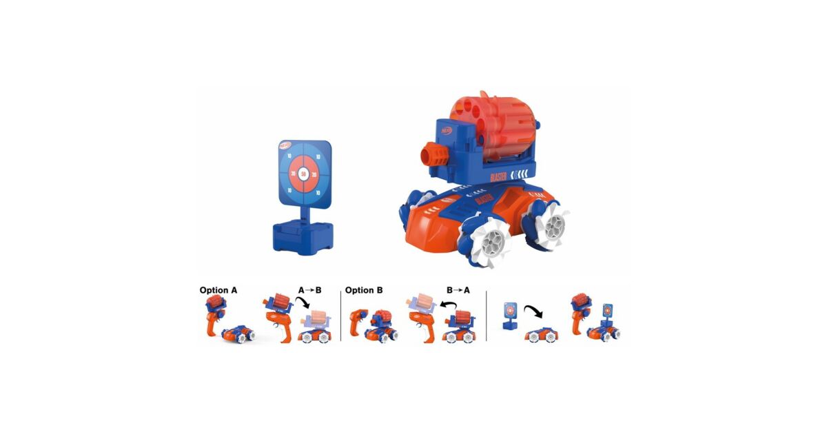 Carrera RC 2,4GHz Nerf Blasting Car - Távirányítós autó Nerf ...