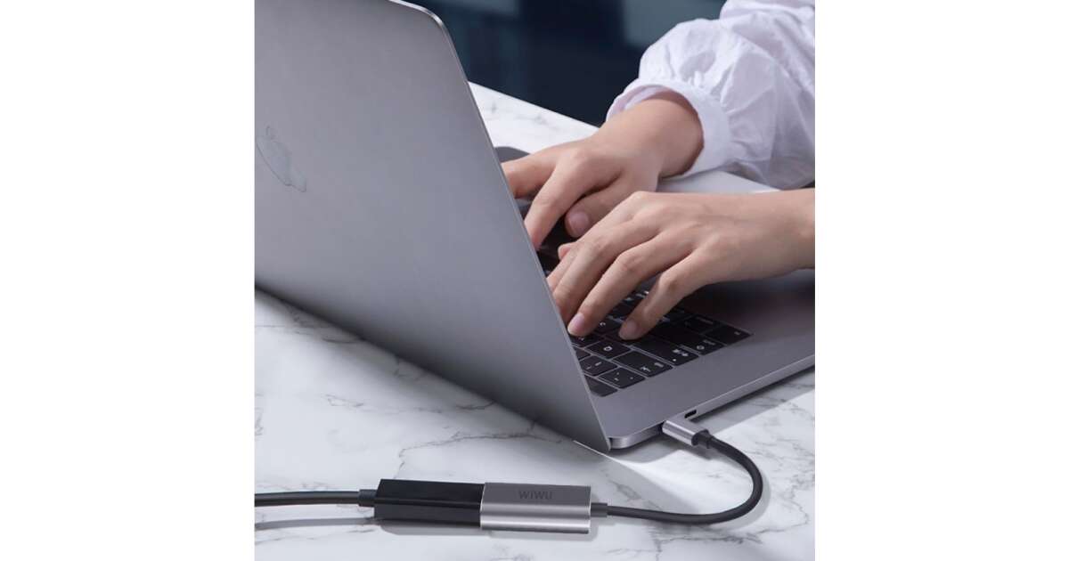 WiWU Alpha USB-C/HDMi átalakító HUB adapter - Szürke | Pepita.hu