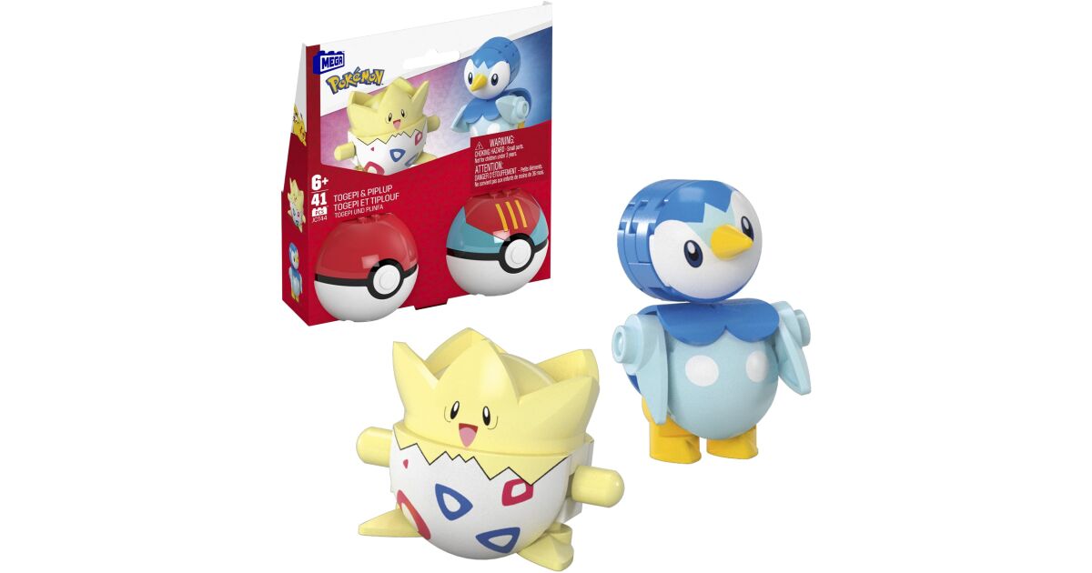 Mattel MEGA Pokémon Pokéball Szett - Piplup és Togepi 41 darabos ...