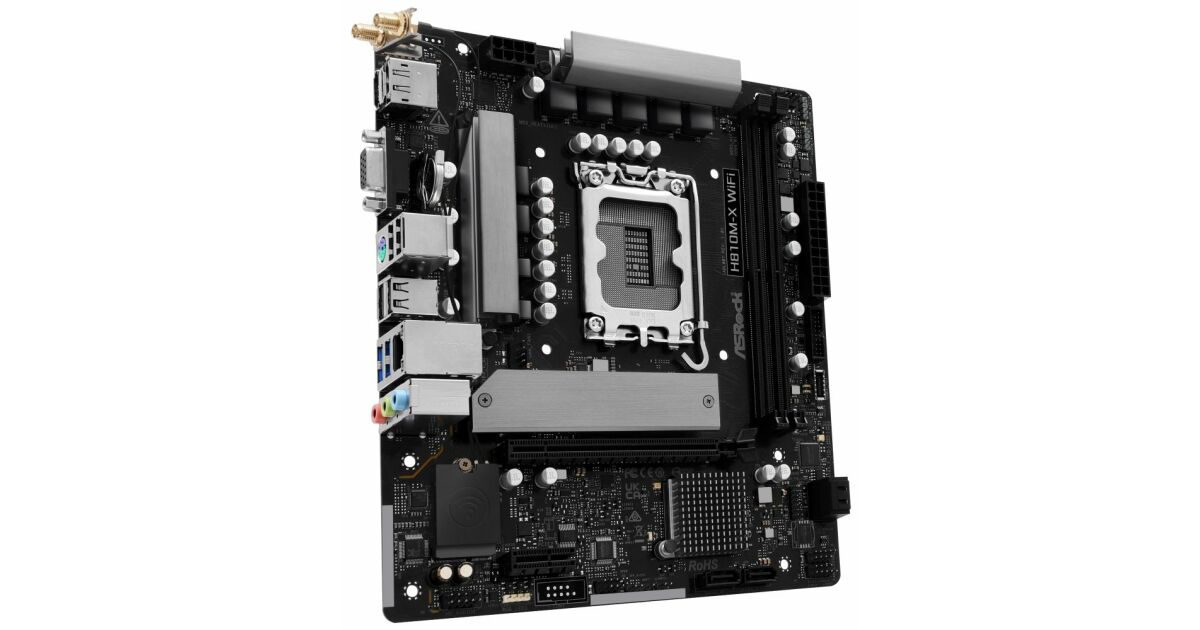 ASRock H810M-X WiFi DDR5 intel s1851 MicroATX alaplap | Pepita.hu