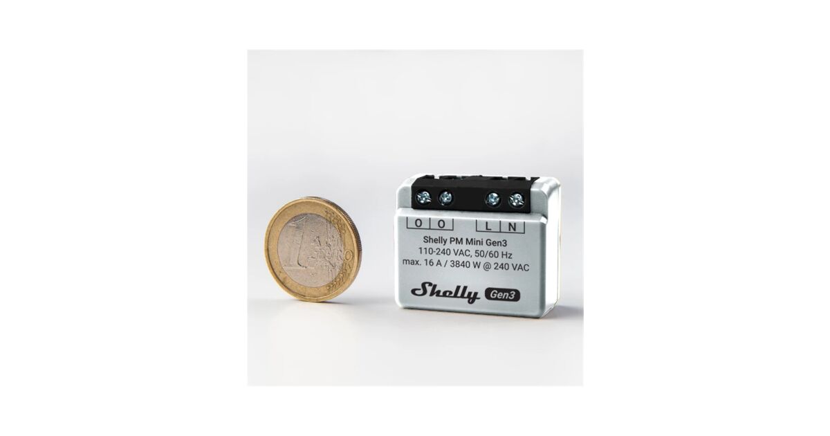 Shelly PM Mini Gen3 Okos relé | Pepita.hu