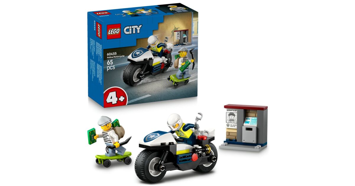 LEGO City Urmarire cu motocicleta de politie 60455 | Pepita.hu
