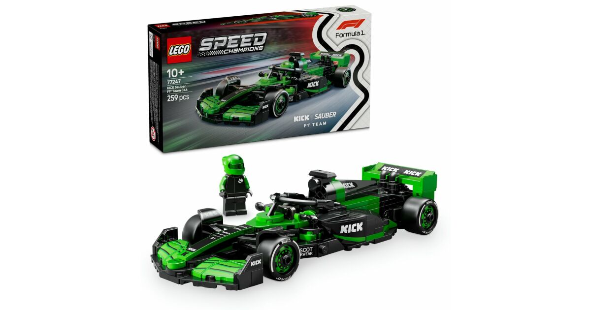 LEGO Speed Champions Maşina de curse KICK Sauber F1 Team C44 77247 ...