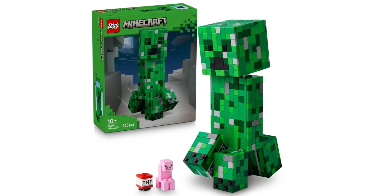 LEGO Minecraft The Creeper 21276 – Figurina Articulata de Colectie ...