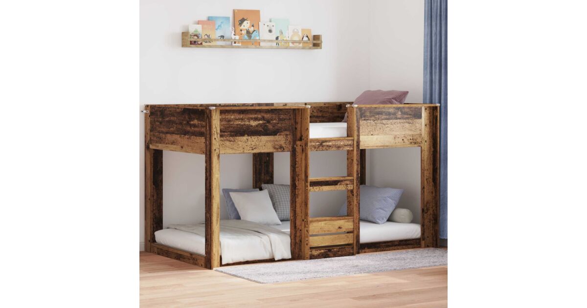 Szükidő ágy Öreg fa 80 x 200 cm Faanyag | Pepita.hu