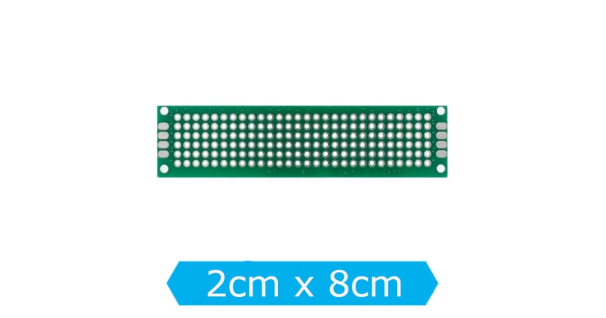 PCB Nyák lap forrszemekkel 2cm x 8cm | Pepita.hu