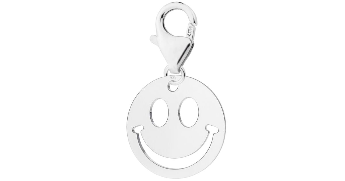 Ezüst medál mosolygó arccal mosoly hangulatjel emoji smiley 925 EZÜST ...