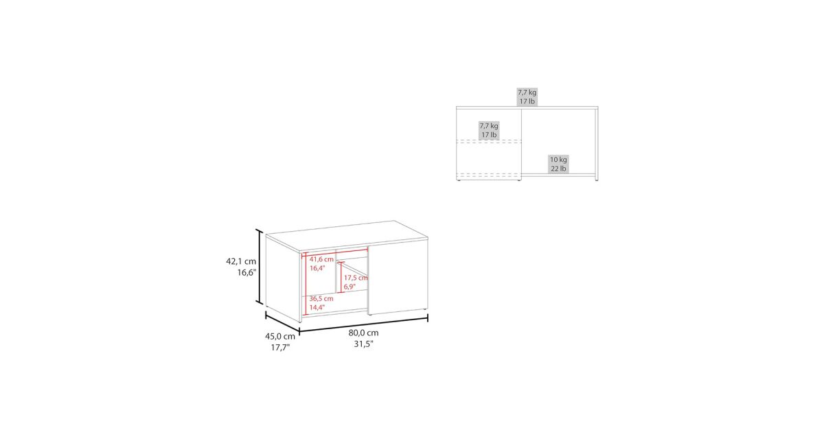 Măsuță de cafea cu sertare 80x45x42 cm alb GM-01 | Pepita.com