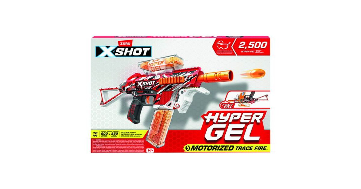 Zuru XSHOT HyperGEL Trace Fire zselégolyó lövő fegyver + 2500 ...