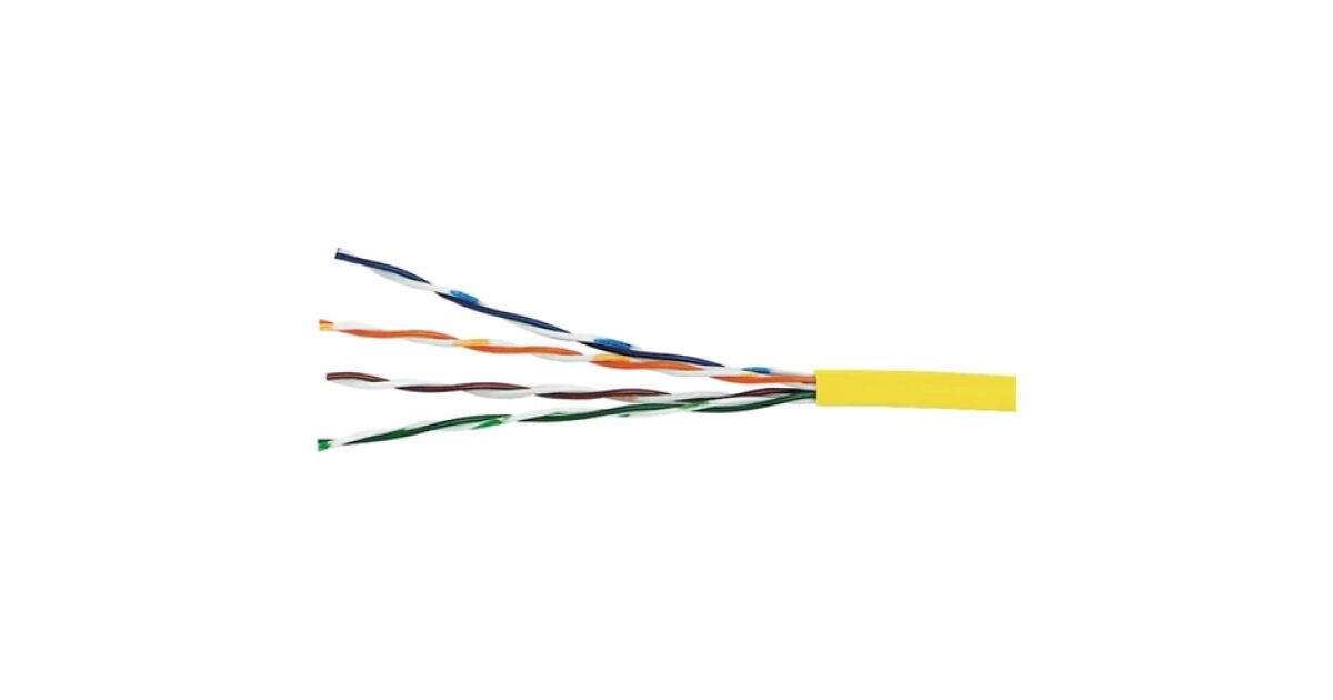 Excel 26AWG U/UTP Cat5e RJ45 Hálózati Kábel 305m - Sárga | Pepita.hu