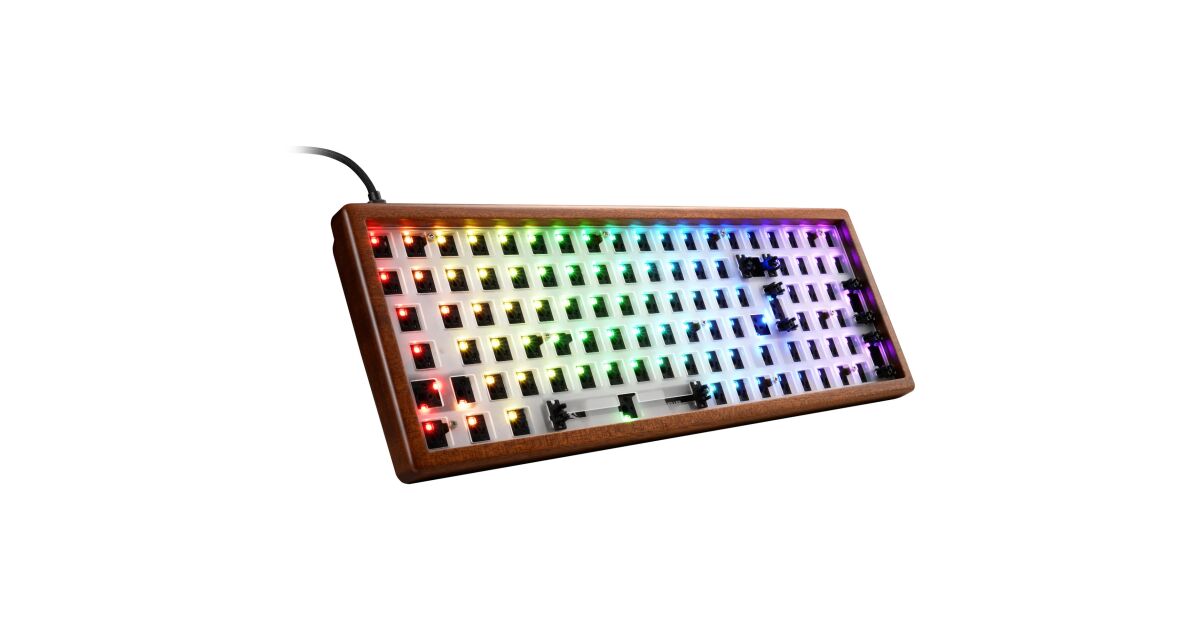 Sharkoon Skiller SGK50 S2 Wood Barebone Billentyűzet (Barna) - ISO ...