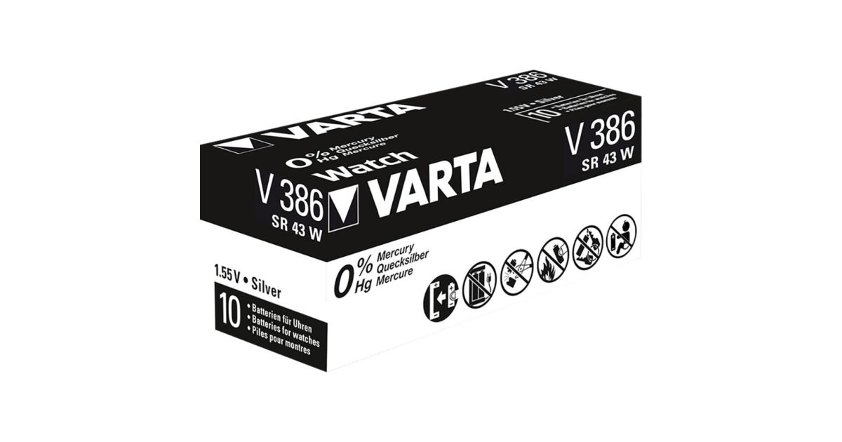 Varta Ezüst oxid SR43 gombelem (10db/csomag) | Pepita.hu