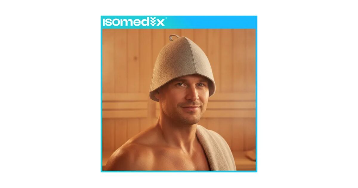 Isomedix szaunasapka 100% filc, univerzális, természetes szürke | Pepita.hu