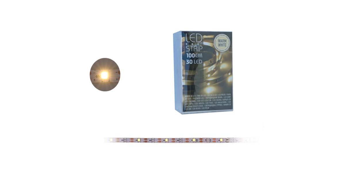30 LED LED traka na baterije (bez baterije) - toplo bijela | Pepita.com